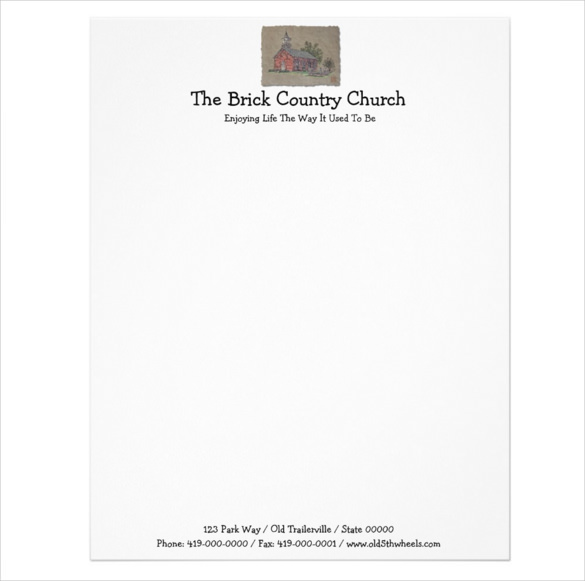 11+ Church Letterhead Templates - Free Word, PSD, AI Format Download