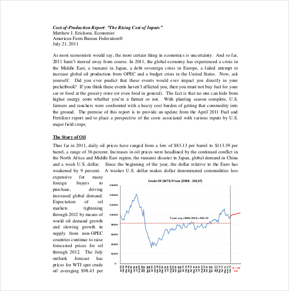 22+ Production Report Templates - Docs, PDF, Word, Pages