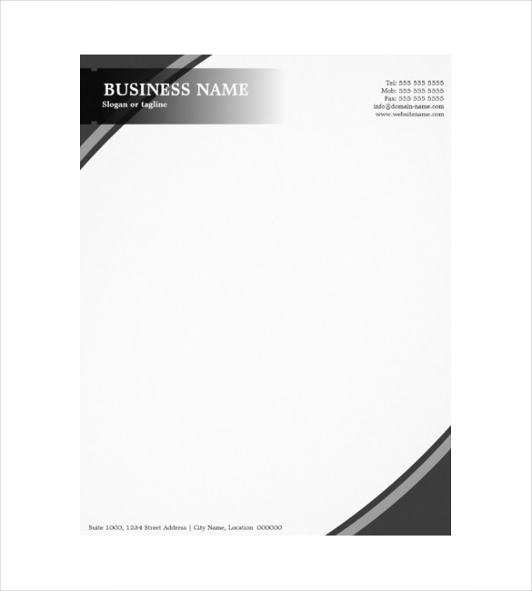 Construction Company Letterhead Template Free Printable Templates