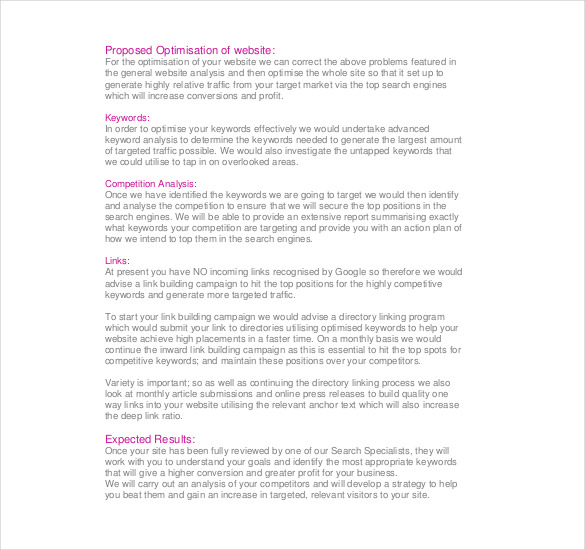 16+ SEO Report Templates - Free PDF, Apple Pages, Google Docs, Word ...