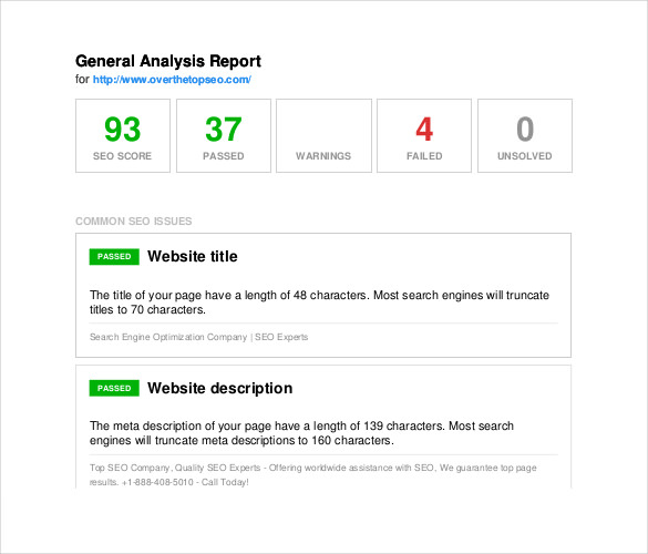 16+ SEO Report Templates - Free PDF, Apple Pages, Google Docs, Word ...