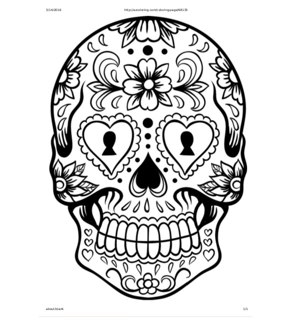 Free Printable Sugar Skull Template Printable Templates