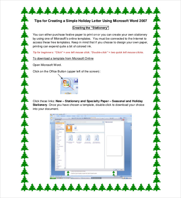 Holiday Letter Template – 14+ Free Word, PDF, PSD, Format Download