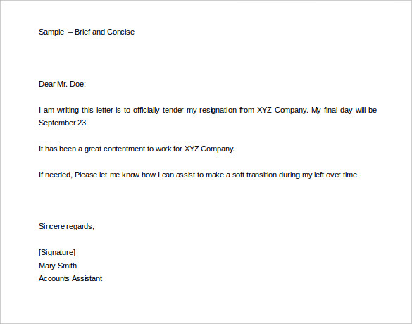 36+ Two Weeks Notice Letter Templates - PDF, Google Docs, MS Word ...