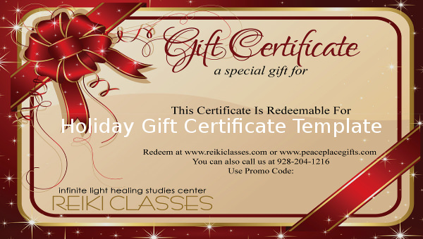 26 Holiday Gift Certificate Template PDF PSD Word AI InDesign