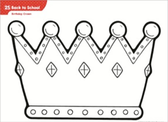 18 Birthday Crown Template PSD EPS In Design