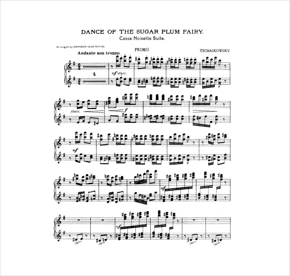 Sheet Music Template - 9+ Free Word, PDF Documents Download!