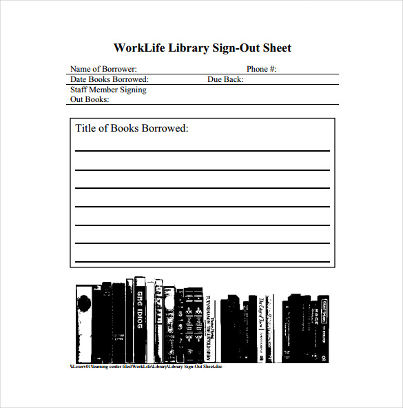 20+ Sign Out Sheet Templates - Sample, Example, Format Download