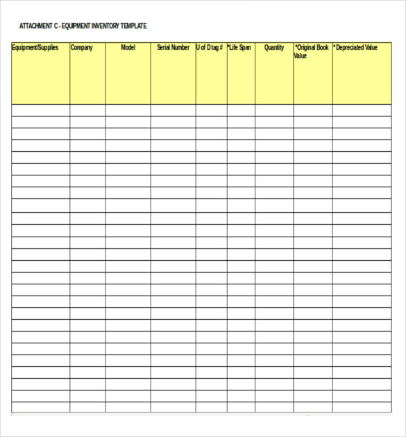 Excel Inventory Template - 20+ Free Excel, PDF Documents Download ...