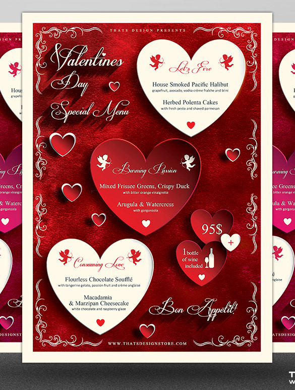 Valentines Menu 47 Free Templates In PSD EPS Format Download 