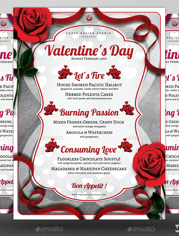 Valentines Menu 47 Free Templates In PSD EPS Format Download 