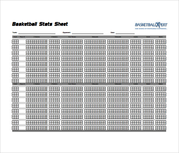 Stat Sheet Template - 11+ Word, Excel, PDF Documents Download