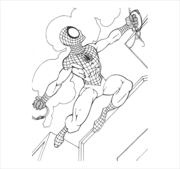 19+ Spider-Man Coloring Pages - PDF, PSD
