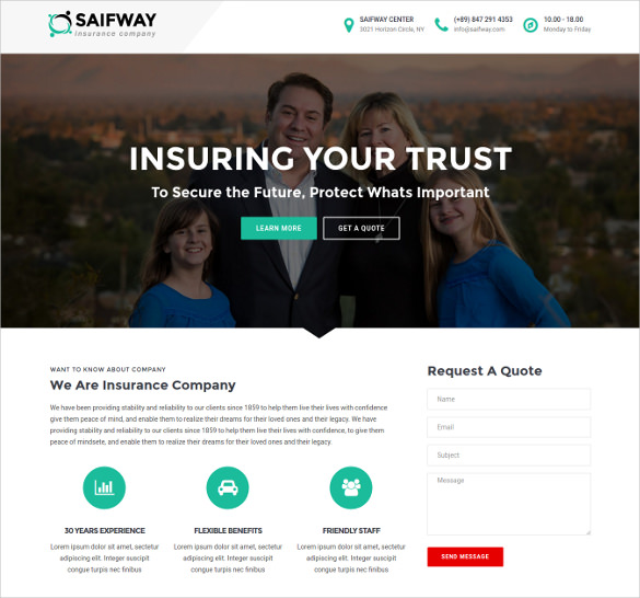26+ Insurance Website Themes & Templates