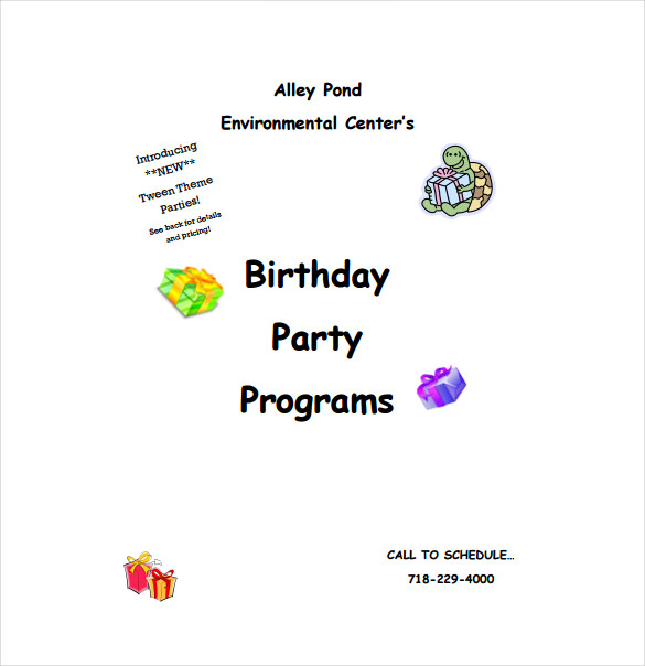 29 Birthday Program Templates PDF PSD