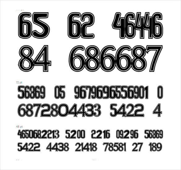 Cool Number Font 14 Free OTF TTF Format Download