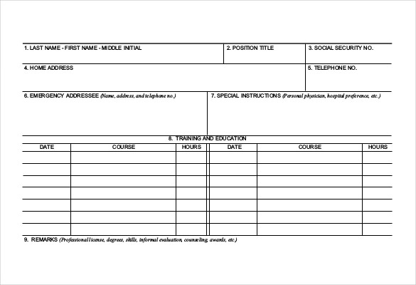 32+ Employee Record Templates in Word | Apple Pages | Google Docs | PDF ...