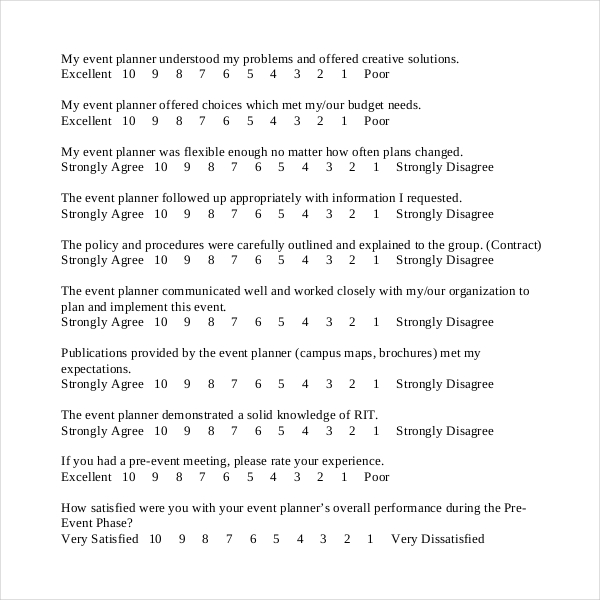 Free Survey Template – 14+ Free Word, Excel, PDF Documents Download
