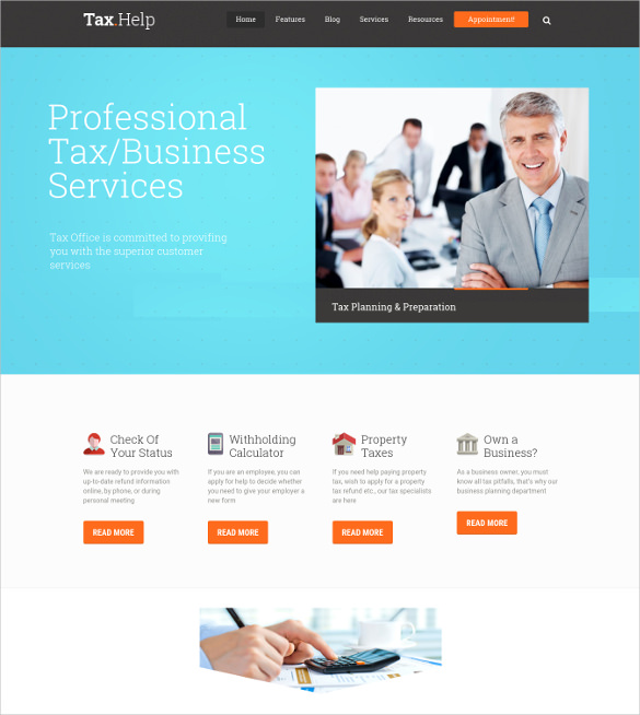 27+ Accounting Website Themes & Templates