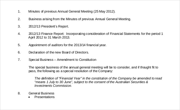 38+ Notice of Meeting Templates - PDF, Google Docs, MS Word, Apple Pages
