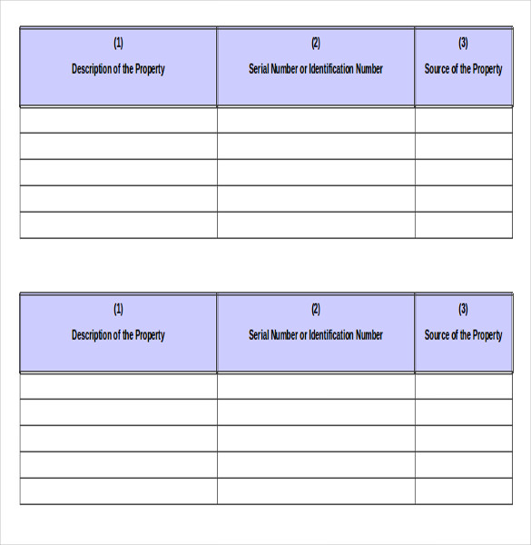 Inventory Form Template – 13+ Free Excel, Word, PDF Documents Download