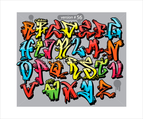 Graffiti Alphabet Letter Template – 16+ Free PSD, EPS, Format Download