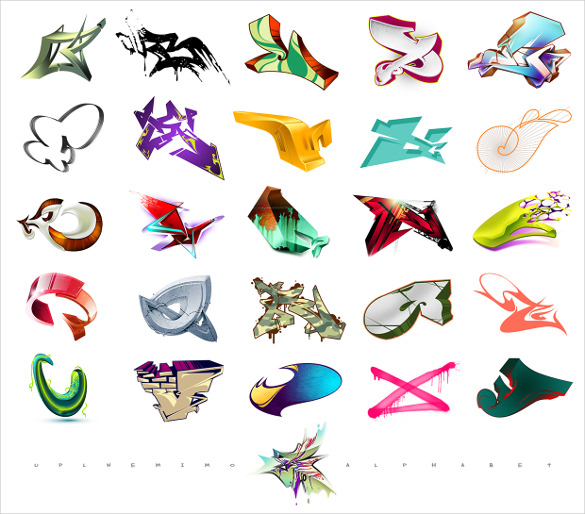 Graffiti Alphabet Letter Template – 16+ Free PSD, EPS, Format Download