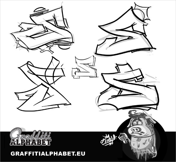 Graffiti Alphabet Letter Template – 16+ Free PSD, EPS, Format Download