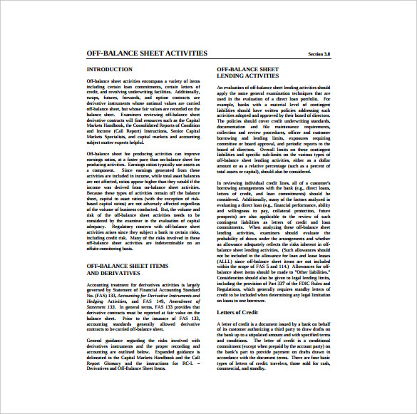 Balance Sheet Template 16 Free Sample Example Format Download