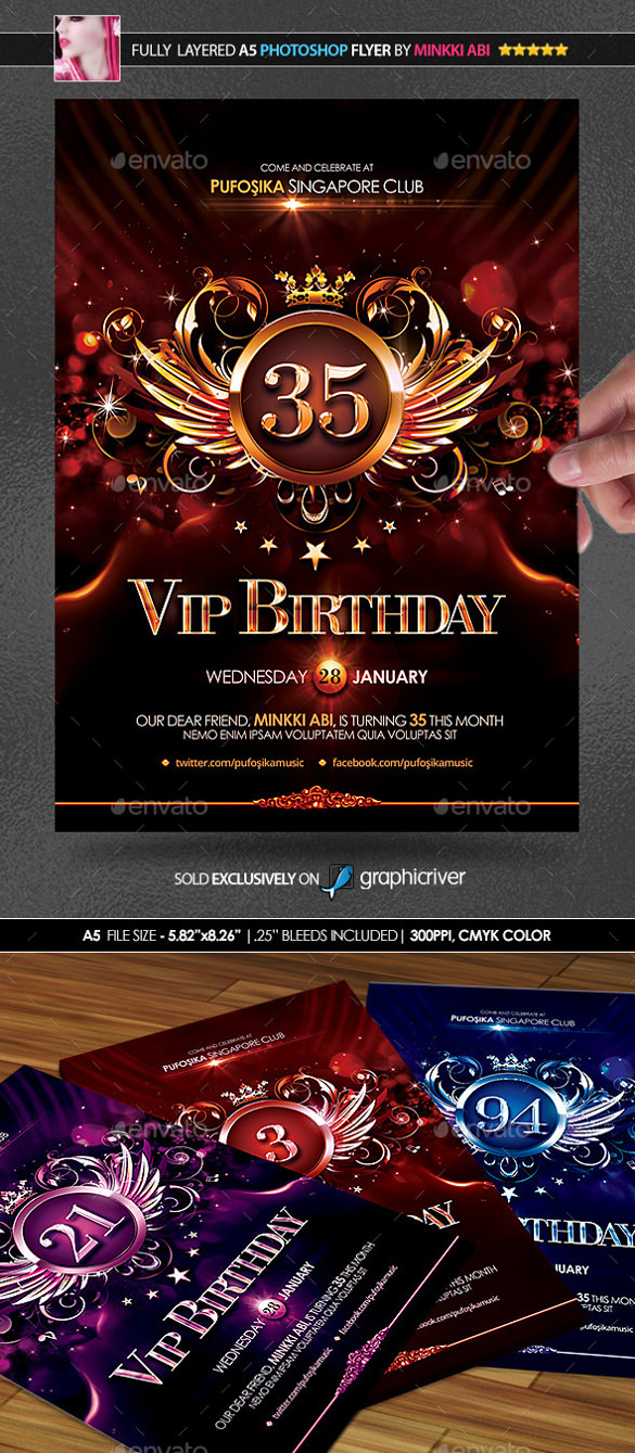 23 Birthday Poster Templates Free Sample Example Format Download
