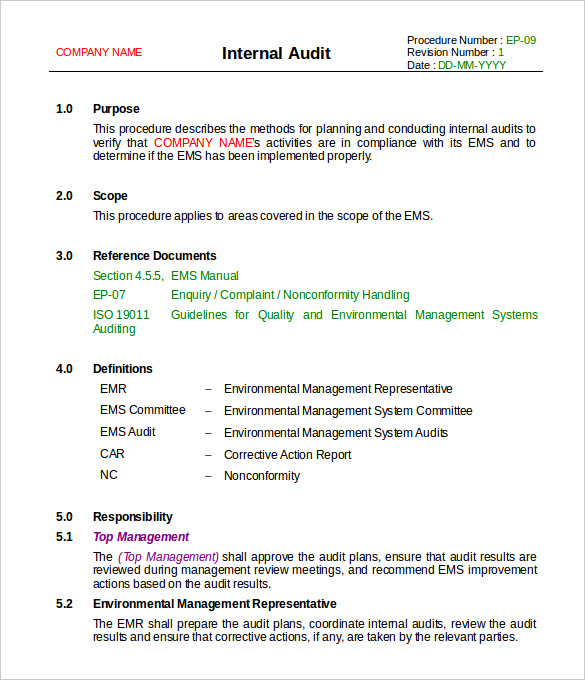 21+ Internal Audit Report Templates - Word, PDF, Apple Pages, Google Docs