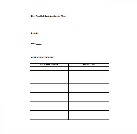 18+ Sign In Sheet Templates – Free Sample, Example, Format Download!