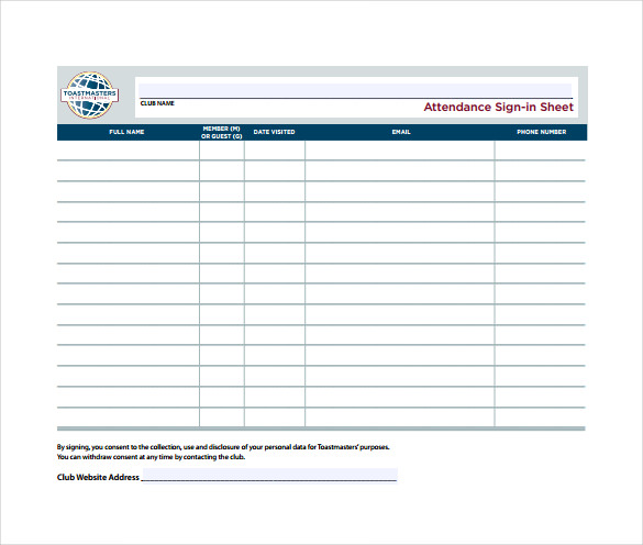18+ Sign In Sheet Templates – Free Sample, Example, Format Download!