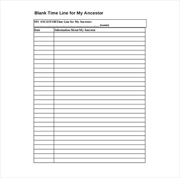 47+ Blank Timeline Templates - PSD, DOC, PDF