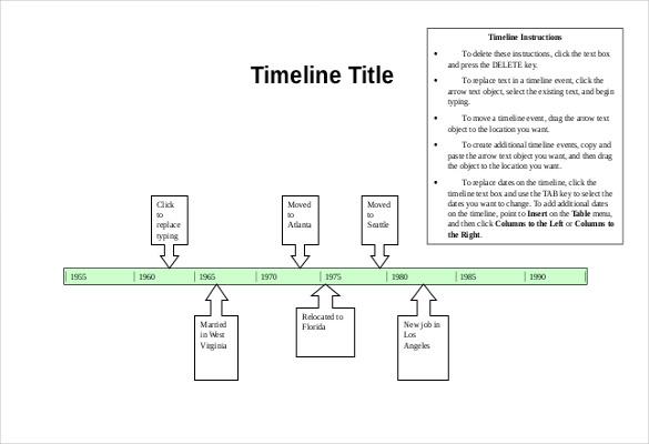 47+ Blank Timeline Templates - PSD, DOC, PDF