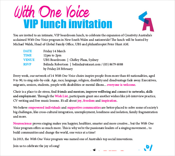 How To Write A Lunch Invitation How To Write A Lunch Invitation