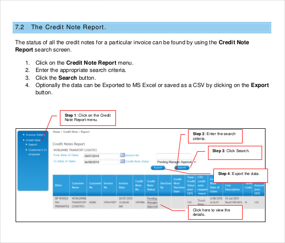 23+ Credit Note Templates - Word, Excel, PDF