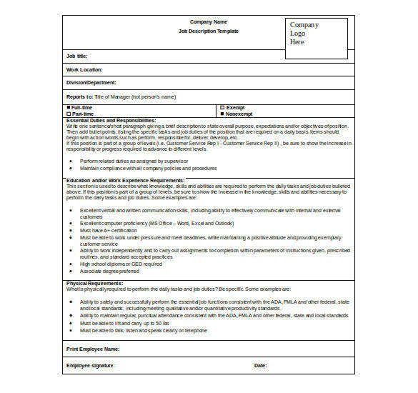 Daily Job Sheet Template Free Sheet Templates