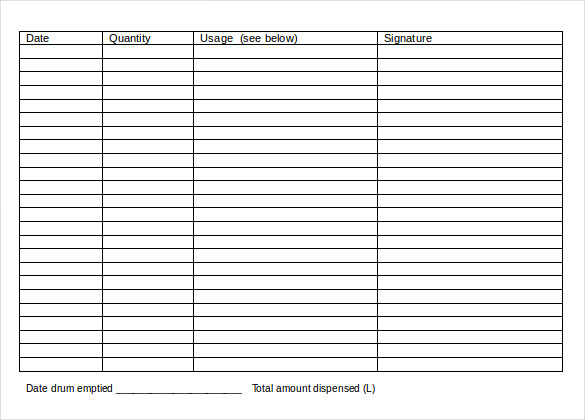 Bar Inventory Format Excel Templates