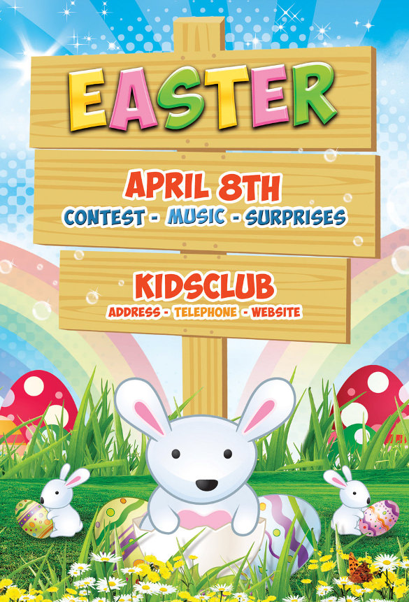 Easter Flyer Templates 10 Free Printable PDF Word