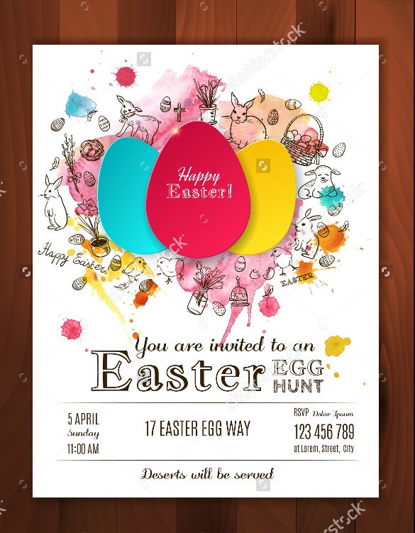 Easter Invitation Template 16 PSD EPS Format Download