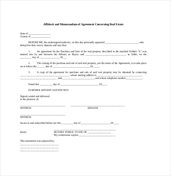13 Memorandum Of Agreement Templates Word PDF