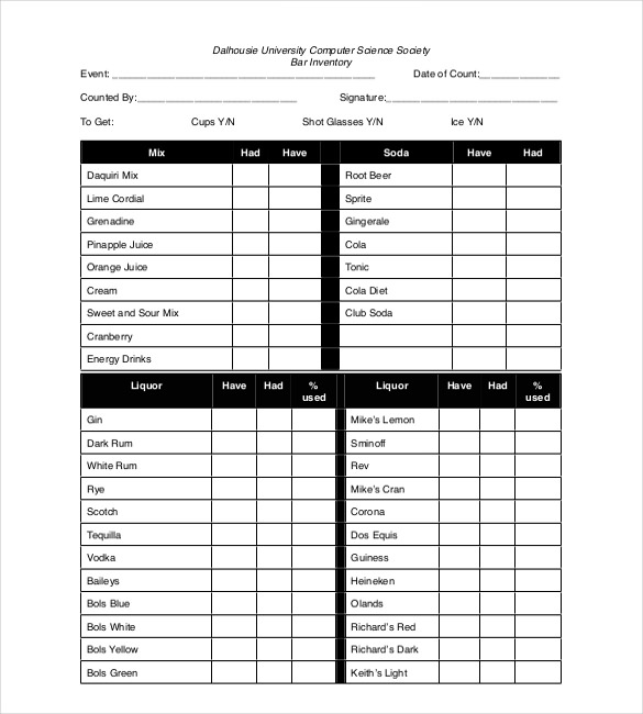 Sample Inventory List 30 Free Word Excel PDF Documents Download