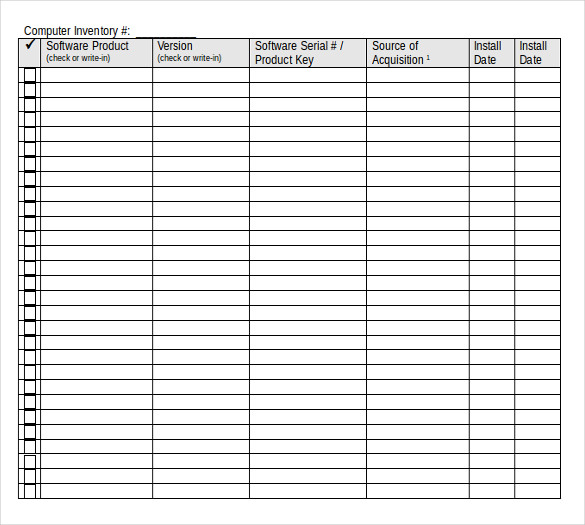 IT Inventory Template - 20+ Free Word, Excel Documents Download