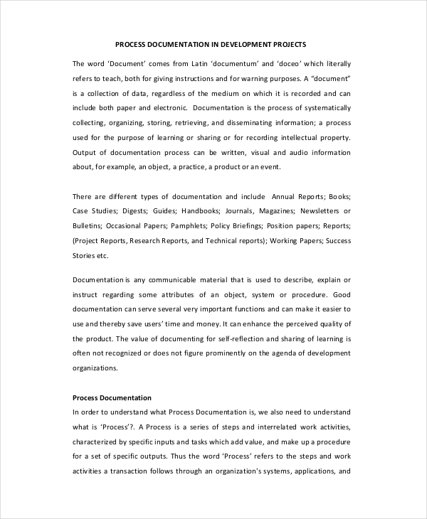 29+ Project Documentation Templates - Free Sample, Example, Format