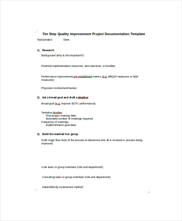 29+ Project Documentation Templates - Free Sample, Example, Format