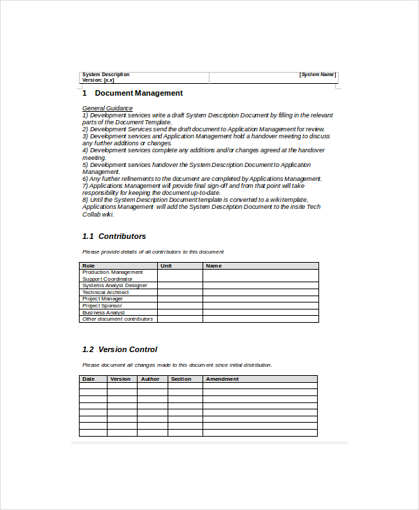 Technical Documentation Template 10 Printable PDF And Word