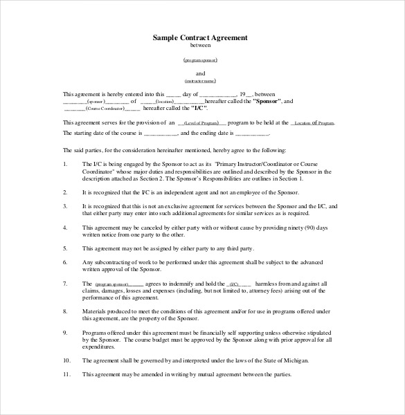Legal Agreement Template – 10+ Free Word, PDF Documents Download