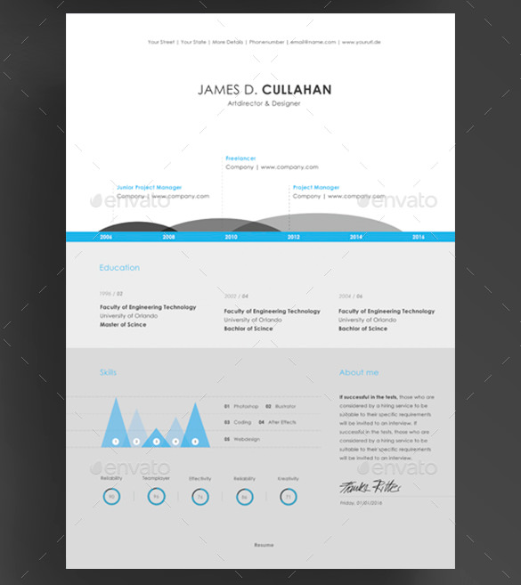 33+ Infographic Resume Templates - Free Sample, Example, Format Download