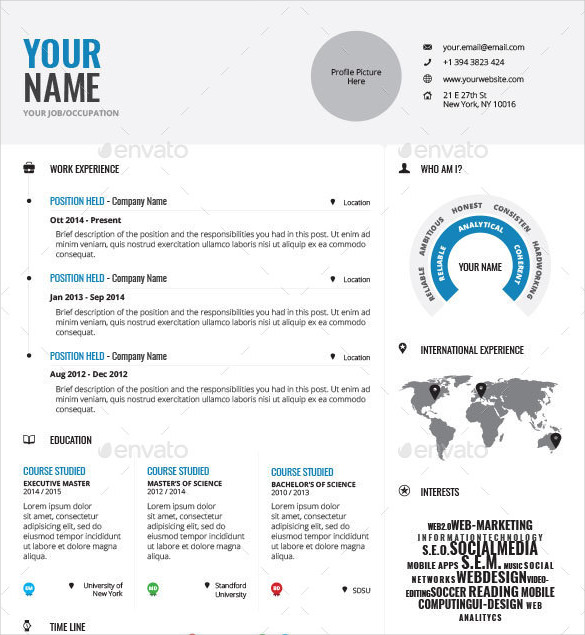 33+ Infographic Resume Templates - Free Sample, Example, Format Download